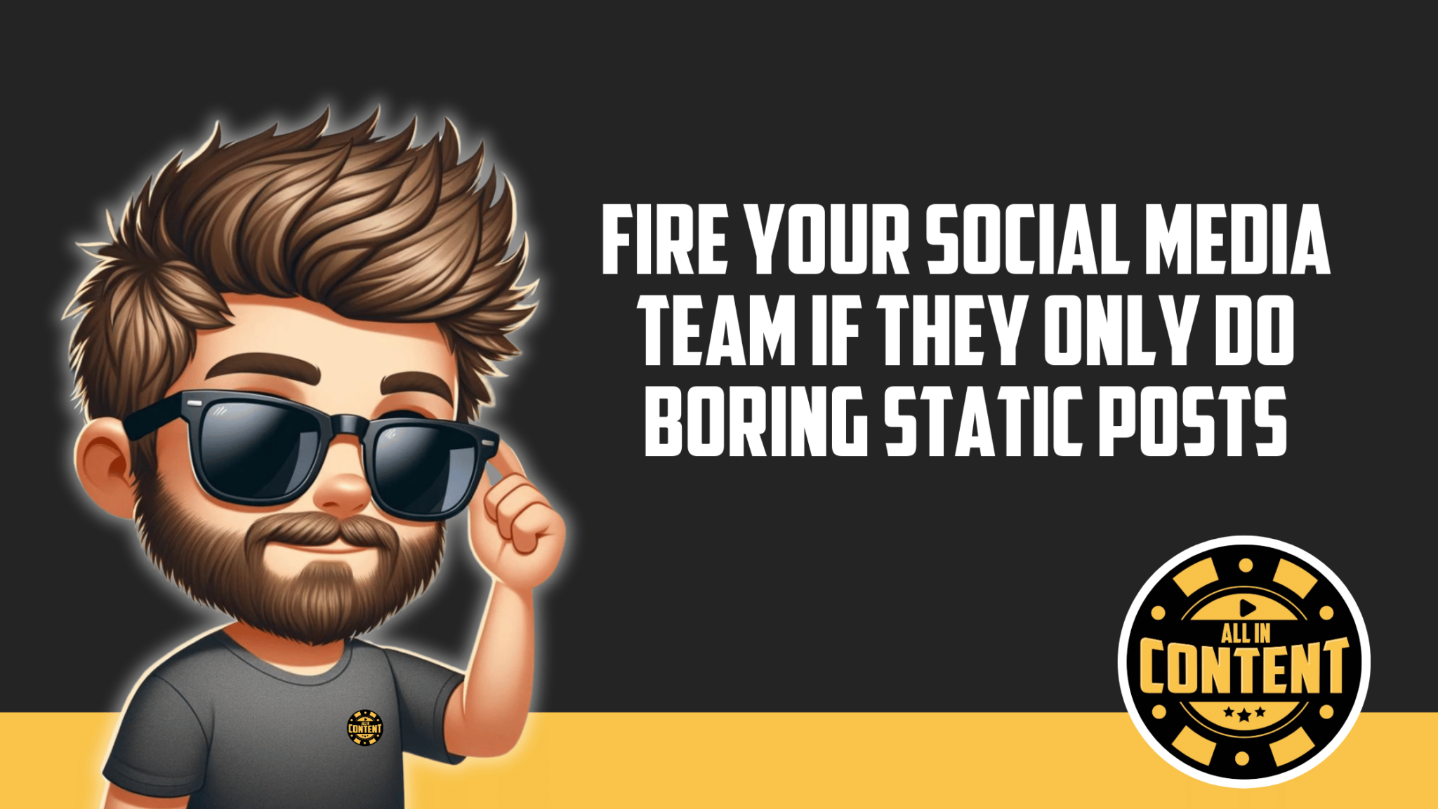 Fire Your Social Media Team if They Only Do Boring Static Posts | All ...